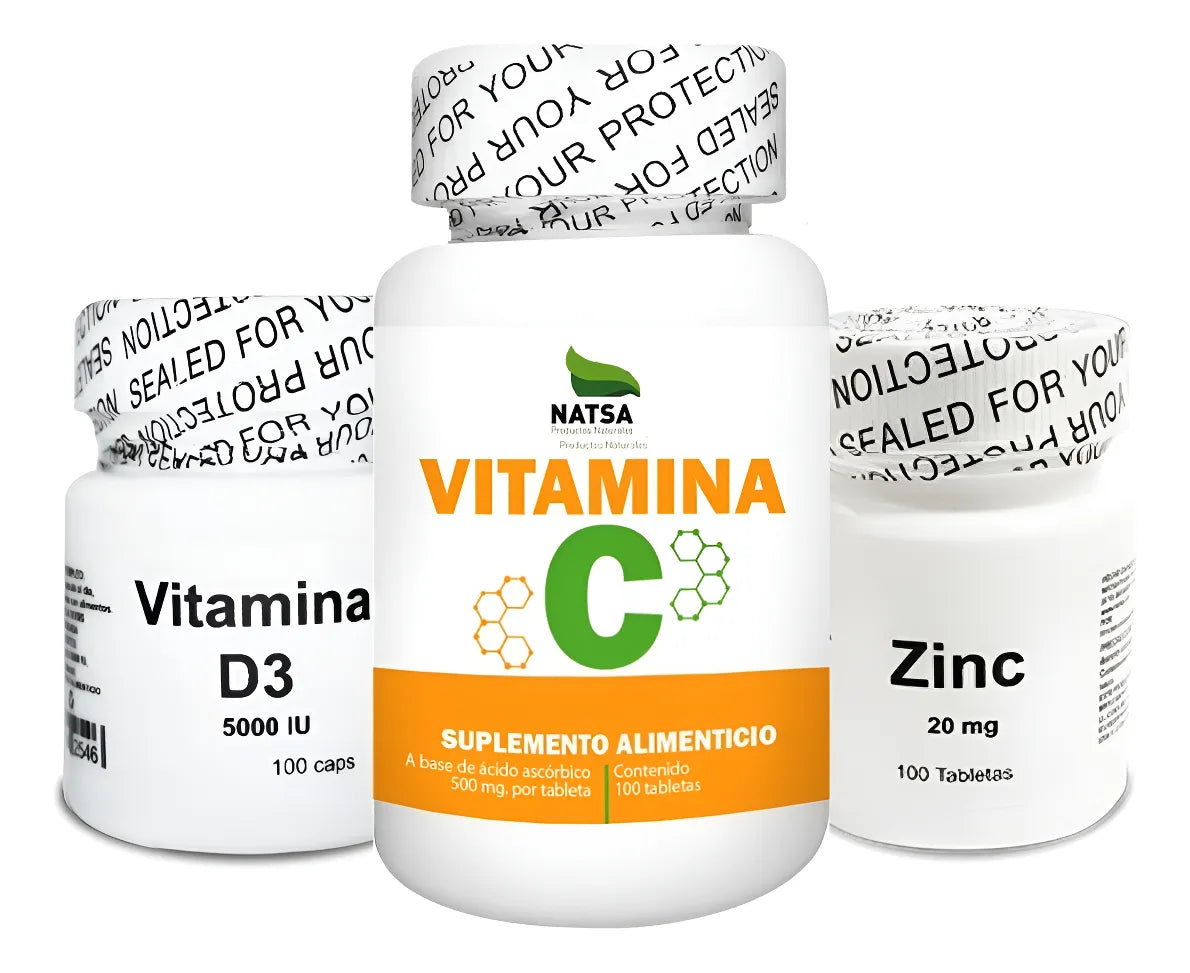 Inmune Pack, Vitamina C, D y Zinc – NATSA