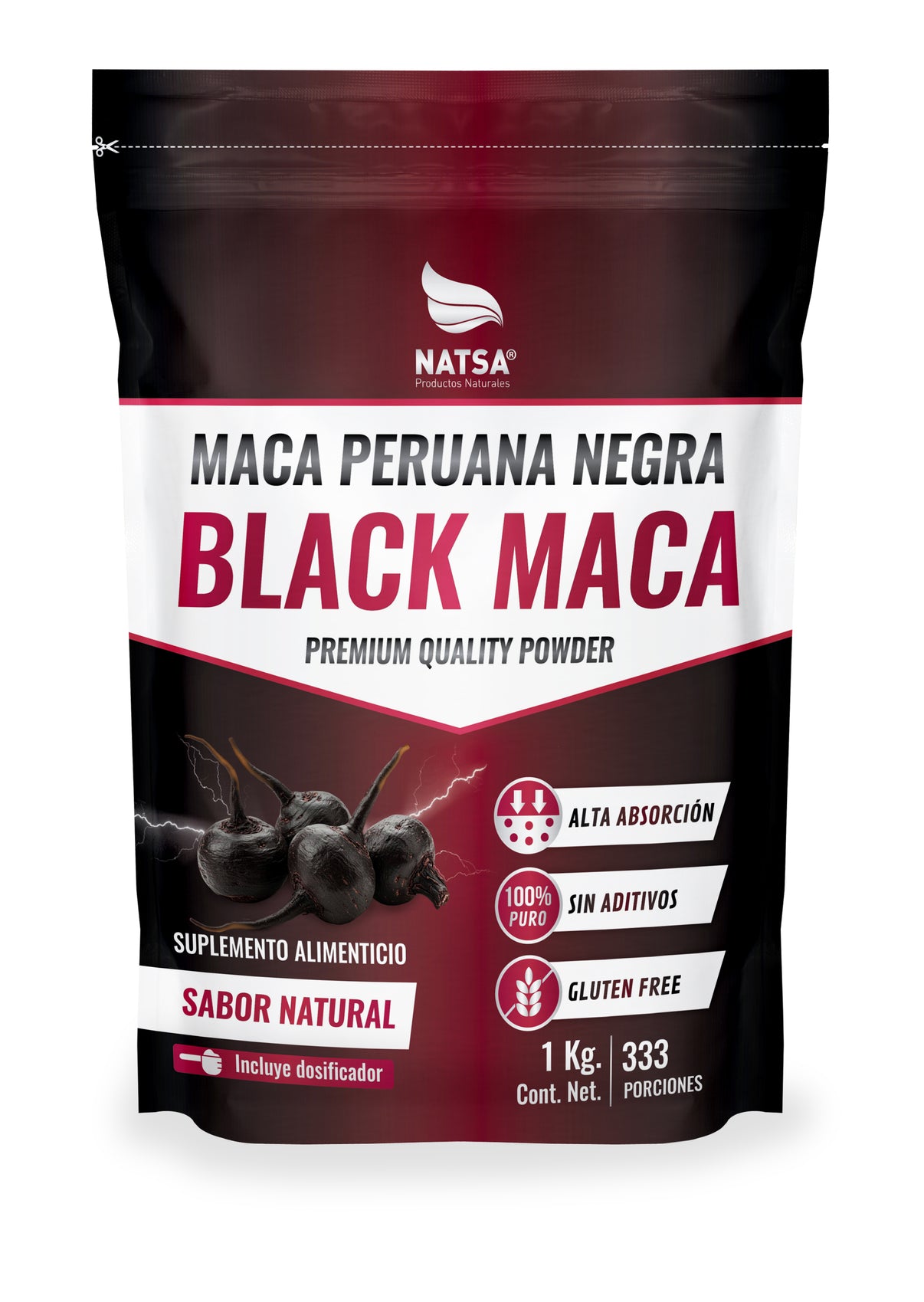 Maca Peruana Negra 1 kg – NATSA Productos Naturales