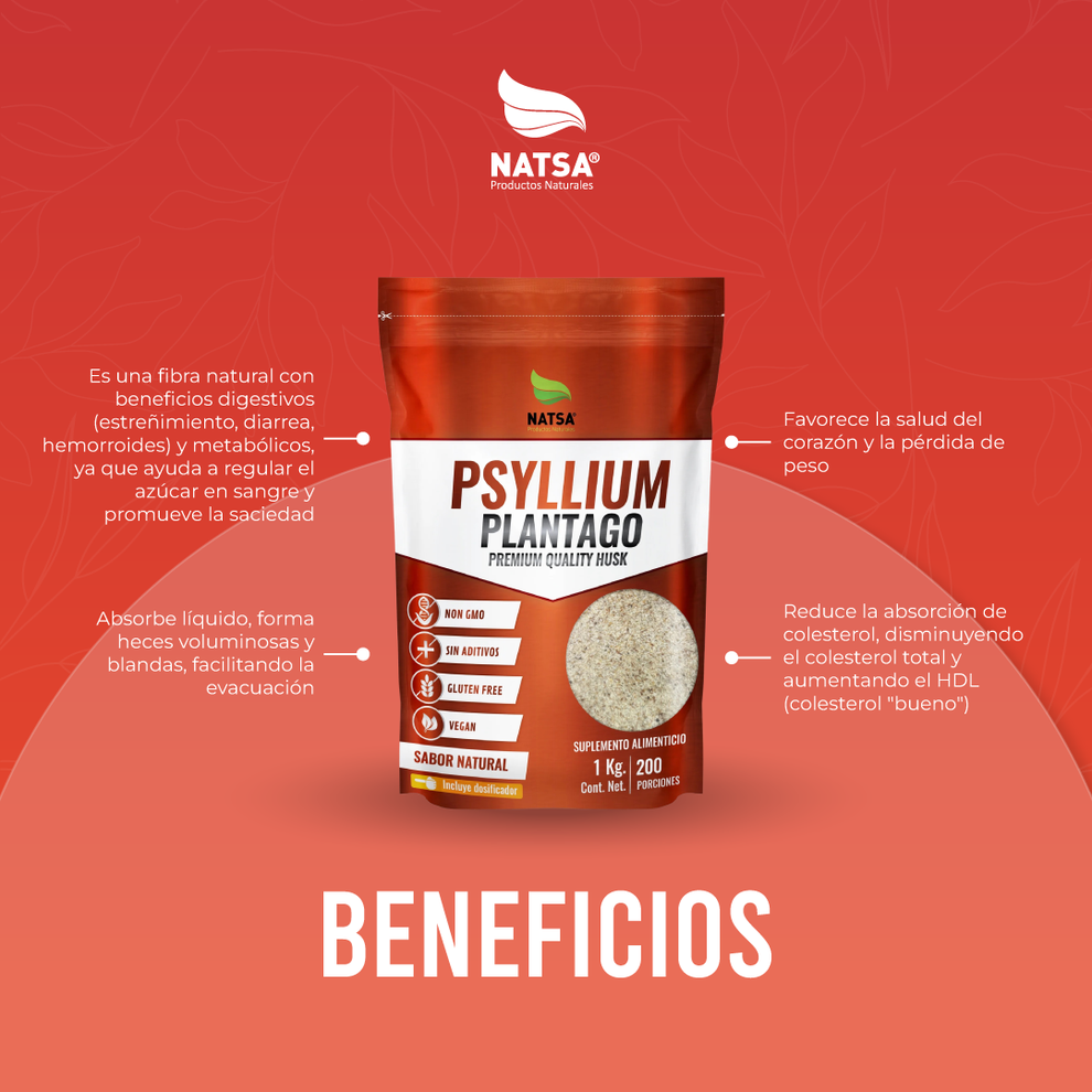 Psyllium plantago 1 kg – NATSA Productos Naturales